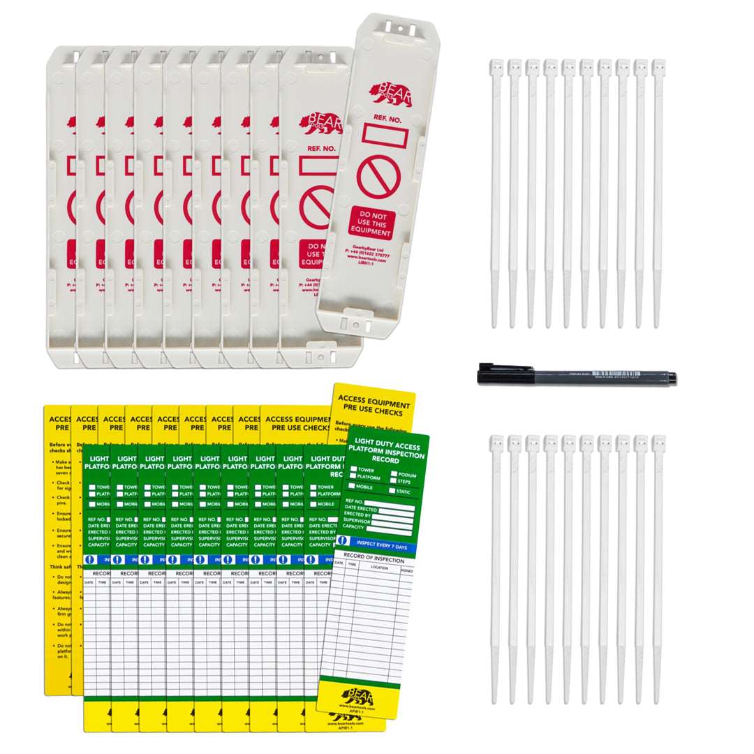 BearTOOLS Access Platform Inspection Record Kit – GearbyBear