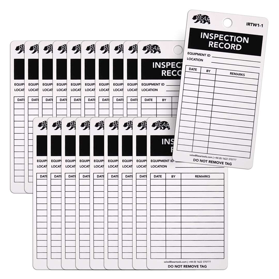 BearTOOLS Inspection Record Tag – GearbyBear